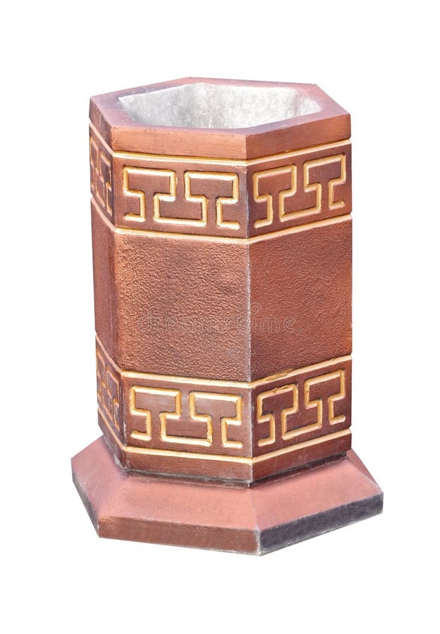 Trash can on white stock image. Image of junk, metallic - 217903373