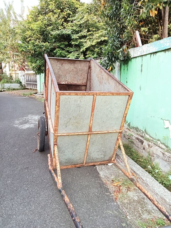 Trash Cans Around the House To Keep the Environment Clean. Stock Photo ...
