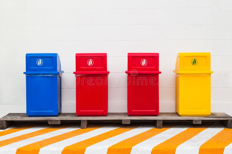 Trash cans stock photo. Image of refuse, waste, pollution - 33339758