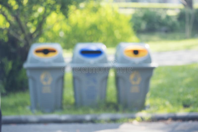 Trash Cans for Sorting Garbage Recycle Bin Waste Plastic Container ...