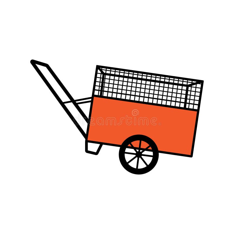 Trash cart icon design stock vector. Illustration of conservation ...