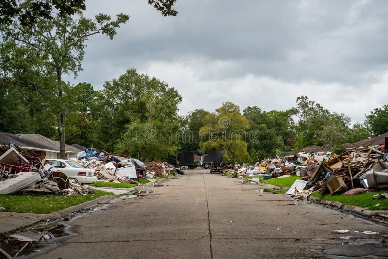Hurricane Harvey Aftermath editorial image. Image of community - 100418380