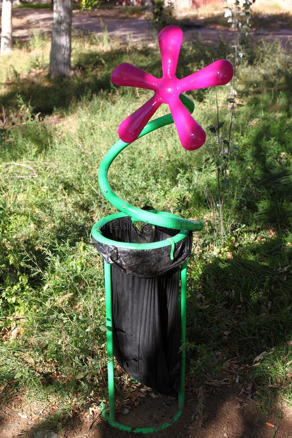 Trash Disposal Bin Decorated Stock Image - Image of issues, dirty: 36330685