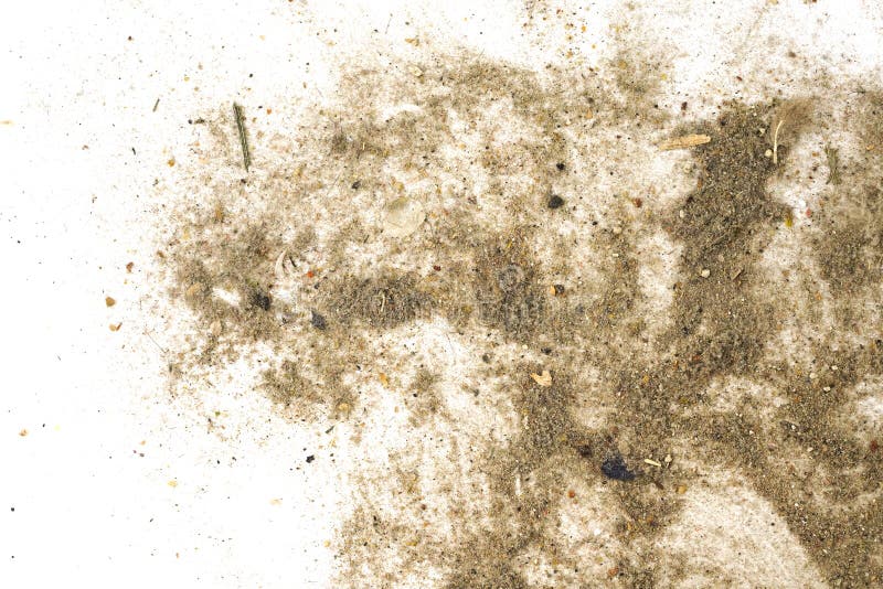 Trash, Dust, Dirt on a White Background Closeup. Texture of Garbage ...