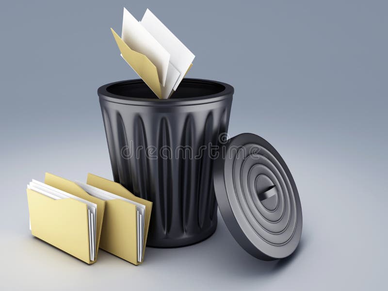 Trash folder stock illustration. Illustration of archive - 38645779