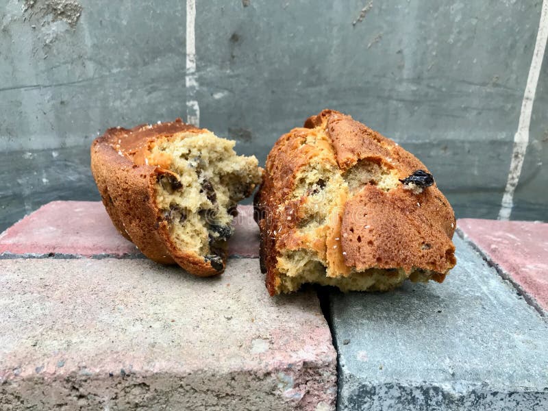 Trash Food Cake in Corner of Street Stock Photo - Image of kitchen ...