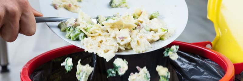Trash Food Leftover To Trash Stock Image - Image of scrap, recycle ...