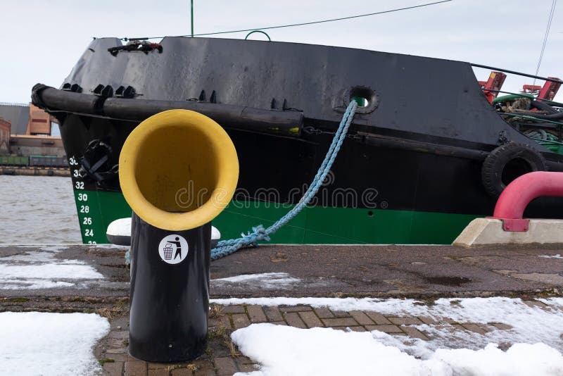 Trash in the Form of a Ship S Chimney Stock Photo - Image of object ...