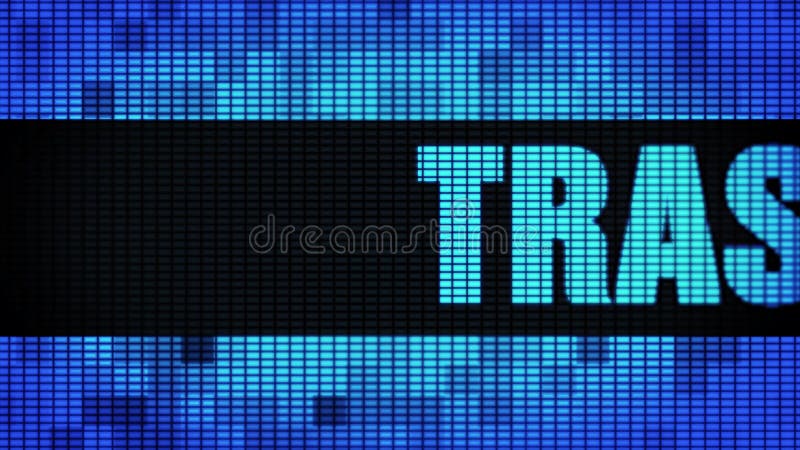 Trash Front Text Scrolling LED Wall Pannel Display Sign Board Stock ...