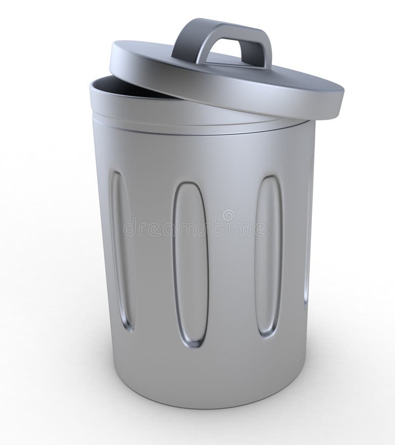 Trash 12 stock illustration. Illustration of basket, threedimensional ...