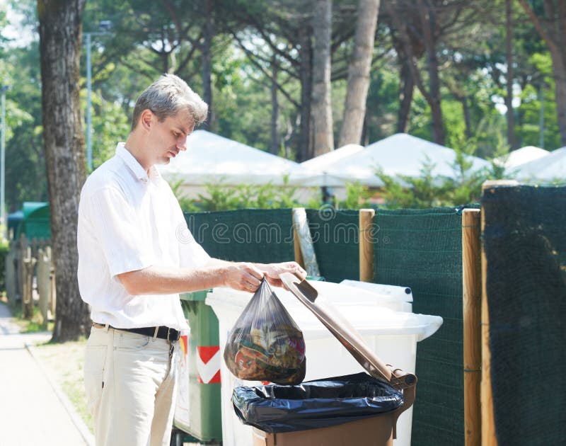 Trash Garbage Separate Utilisation and Recycling Stock Photo - Image of ...