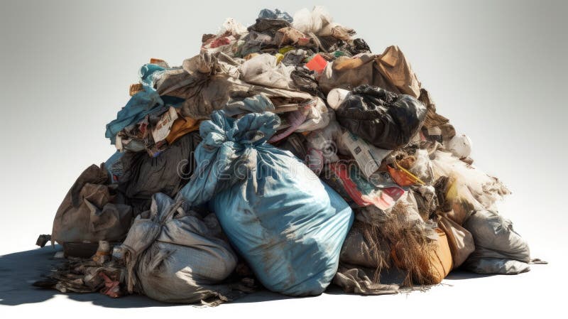 Trash Heap: a Creative Stock Image for Environmental Campaigns. Stock ...