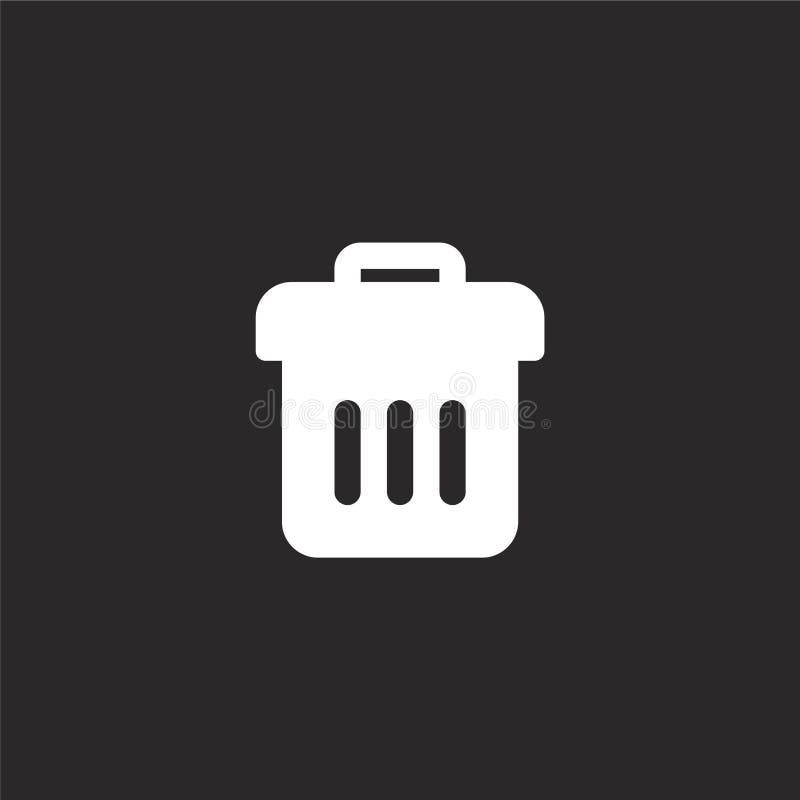 Trash Icon. Filled Trash Icon for Website Design and Mobile, App ...