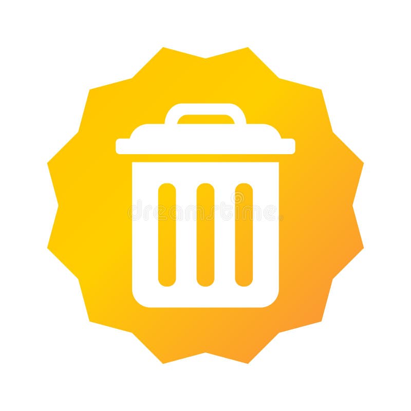 Trash Icon. Trash Illustration. Flat Vector Icon. Can Use for, Icon ...