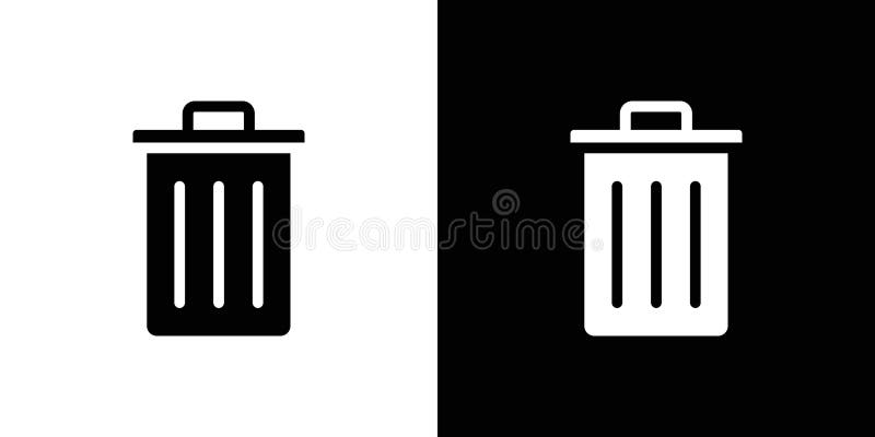 Trash icon logo set vector stock vector. Illustration of junk - 332868667