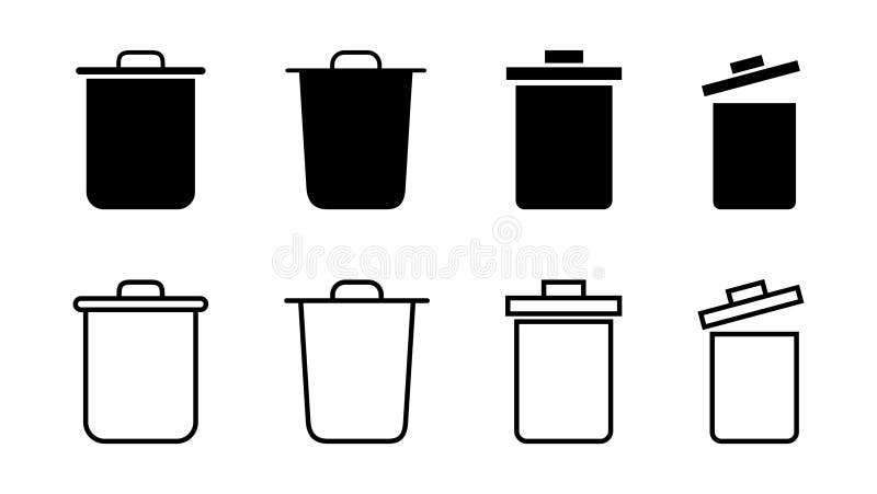 Trash Icon . Trash Can Icon. Delete Icon Vector. Garbage Stock Vector ...