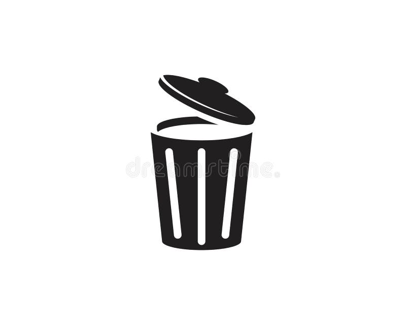 Trash Icons Vector Illustration Stock Vector - Illustration of simple ...