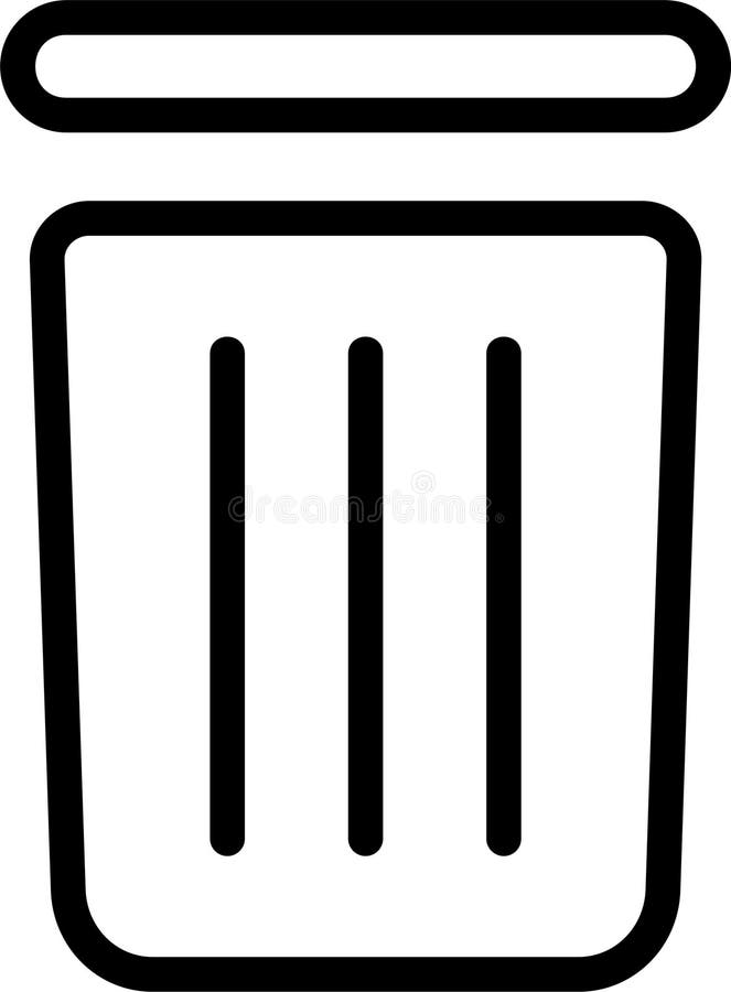 Trash Vector Icon stock vector. Illustration of delete - 388700203