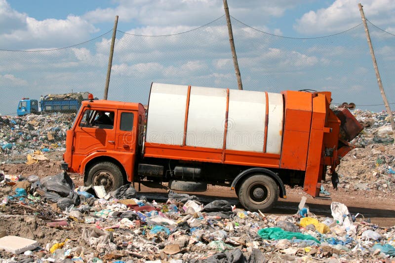 Trash Pickup On The Dumping Ground Garbages Picture. Image: 5619153