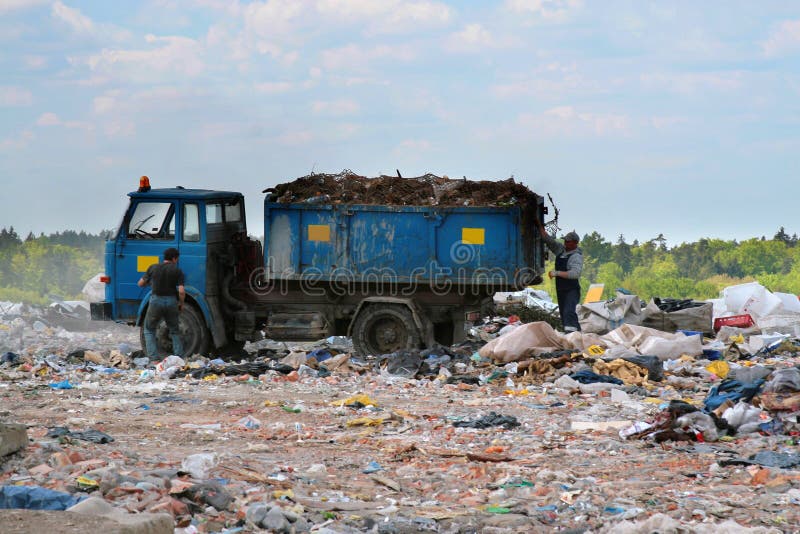 Trash Pickup On The Dumping Ground Garbages Picture. Image: 5619153