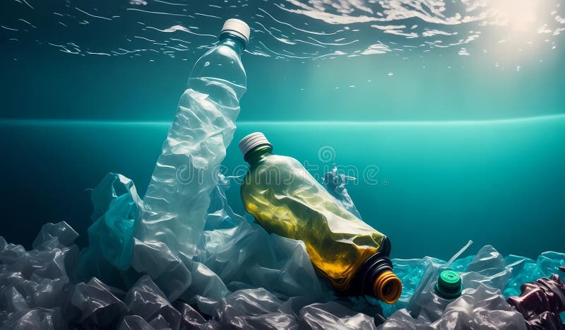 Crumpled Bottles. Broken Plastic Bottles, Crushed Empty Plastic ...