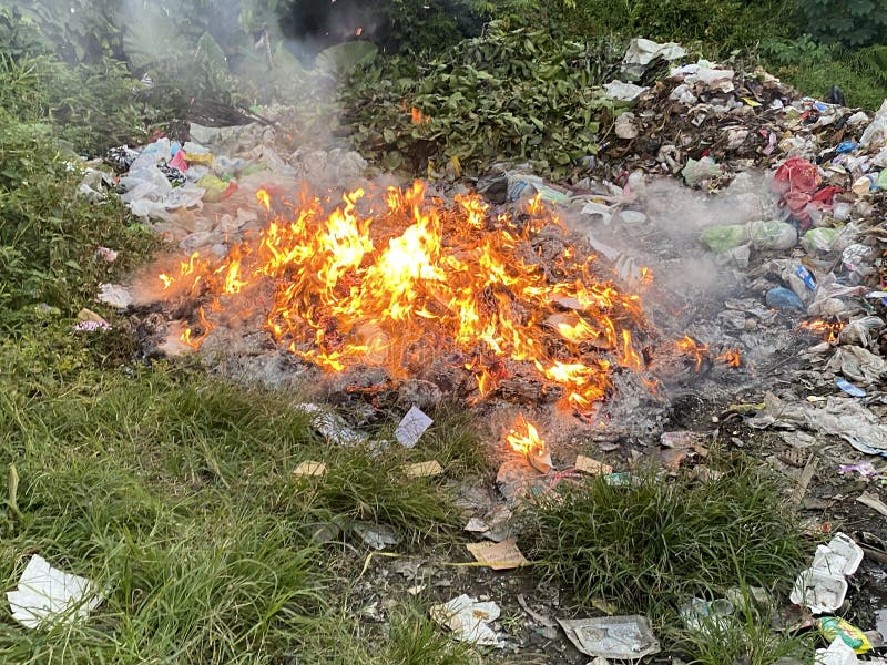 Trash stock photo. Image of pollution, burned, plastic - 262510650