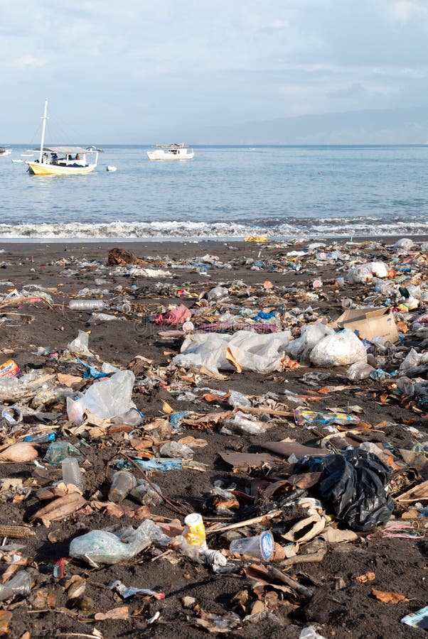 Pollution Water Ocean Pier Beach Stock Image - Image of water ...