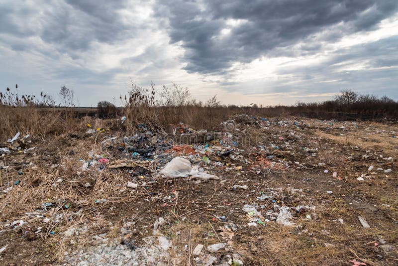 Trash Polluting Environment Stock Photo - Image of messy, package: 88620112