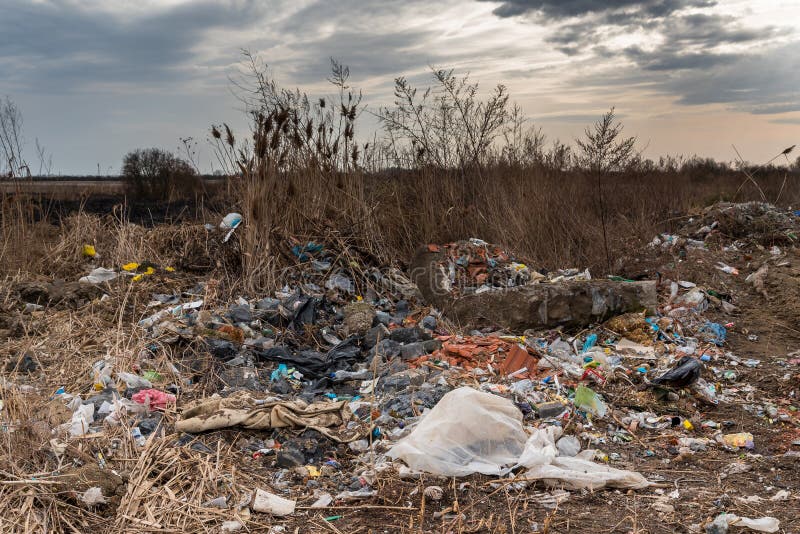 Trash Polluting Environment Stock Photo - Image of messy, package: 88620112