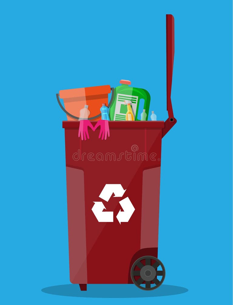 Trash Recycle Bin Garbage Illustration Stock Illustrations – 44,353 ...
