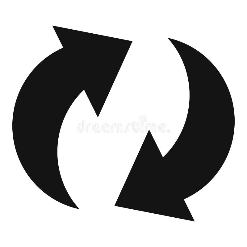 Recycling Bin Icon, Simple Style Stock Vector - Illustration of neat ...