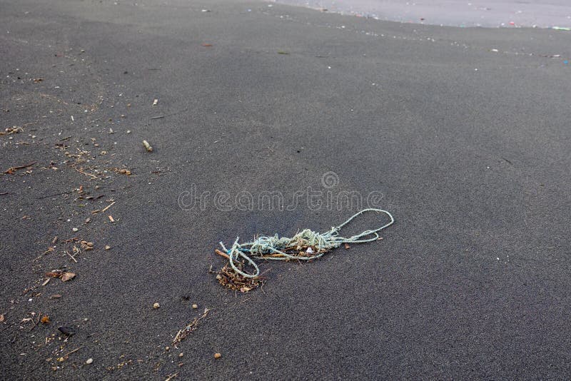 Trash in the Sand, Plastic Waste by the Ocean, Sad and Unsustainable ...