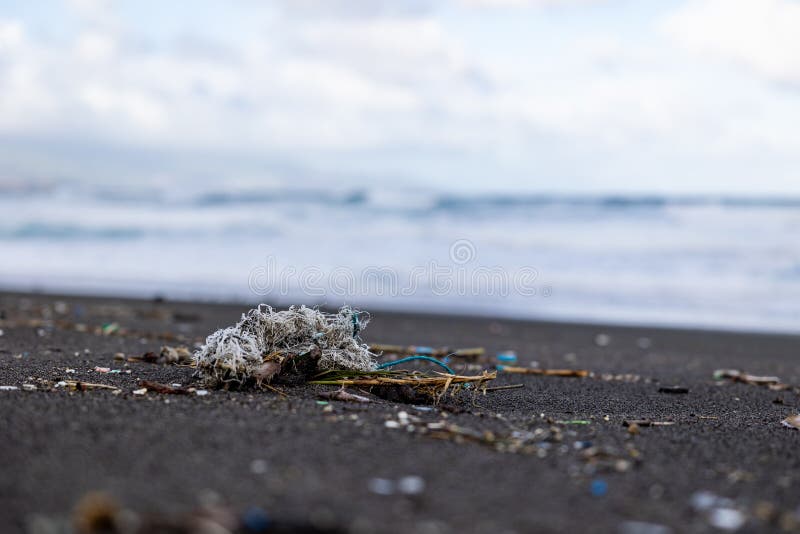 Trash in the Sand, Plastic Waste by the Ocean, Sad and Unsustainable ...