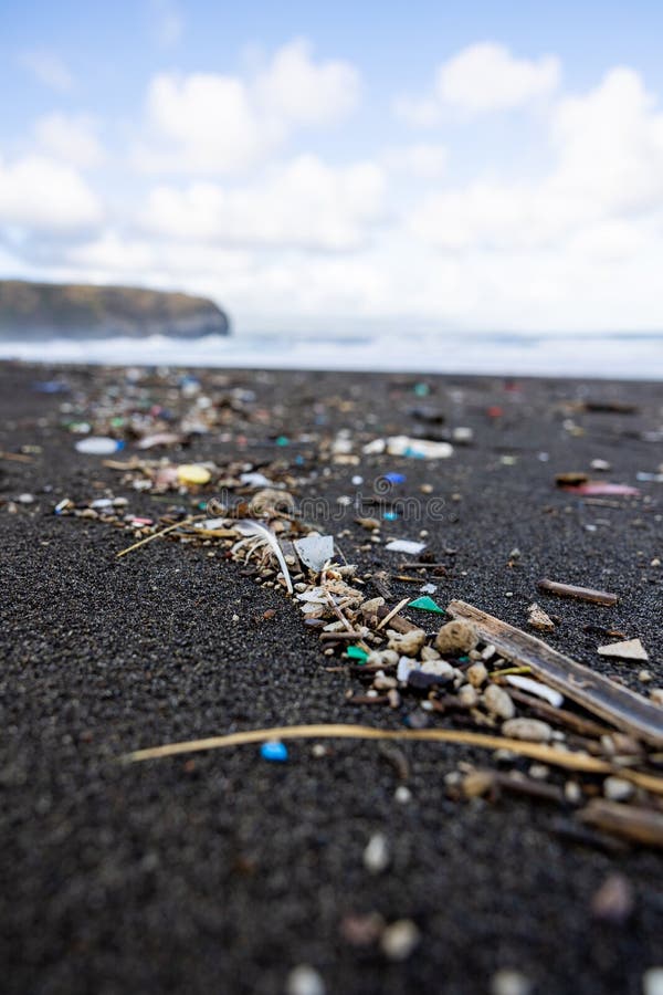 Trash in the Sand, Plastic Waste by the Ocean, Sad and Unsustainable ...