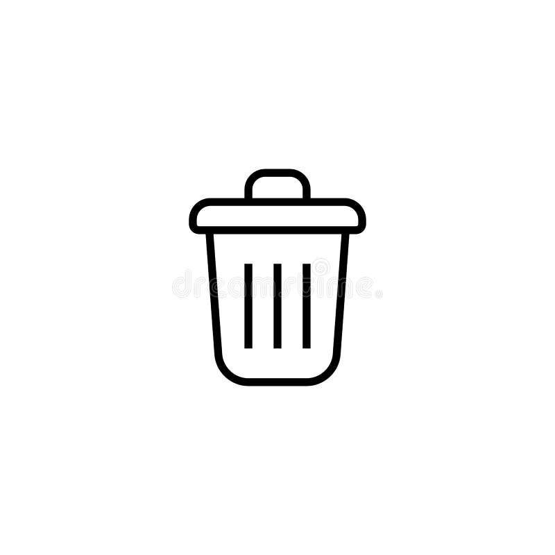 Trash Simple Vector Icon. Illustration Symbol Design Template for Web ... Trash Simple Vector Icon. Illustration Symbol Design Template for Web ...