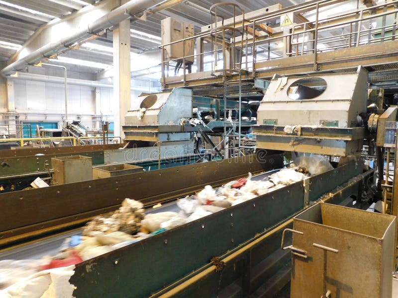 Trash Sorting and Treatment Facility Editorial Stock Image - Image of ...