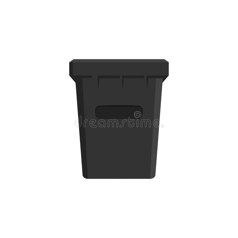 Trash and Waste Container Icon in Flat Style. Isolated on White ...