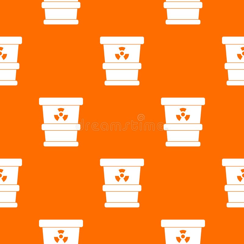 Trashcan Containing Radioactive Waste Icons 9 Set Stock Vector ...