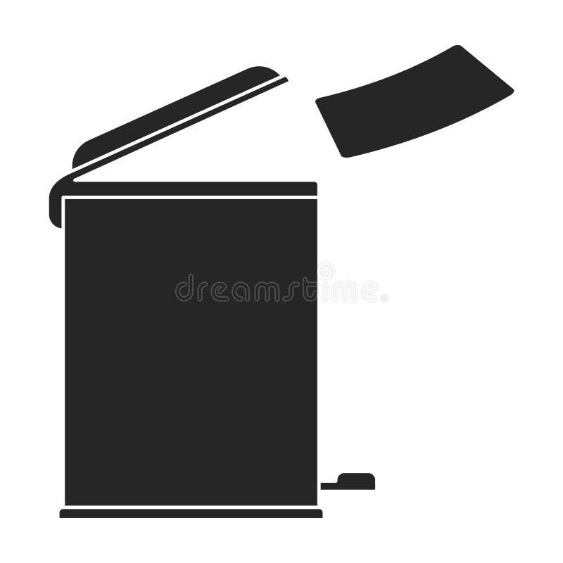 Trashcan Vector Icon.Cartoon Vector Icon Isolated on White Background ... Trashcan Vector Icon.Cartoon Vector Icon Isolated on White Background ...