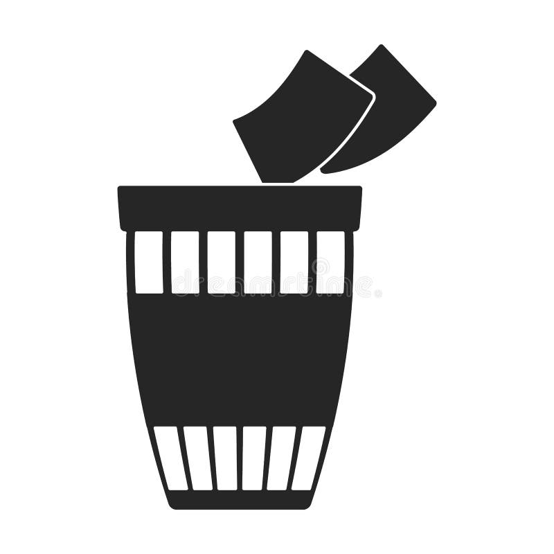 Trashcan Vector Icon.Cartoon Vector Icon Isolated on White Background ... Trashcan Vector Icon.Cartoon Vector Icon Isolated on White Background ...