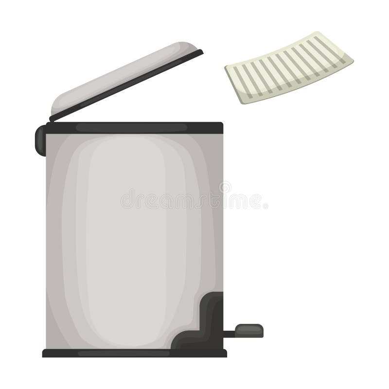 Trashcan Vector Icon.Cartoon Vector Icon Isolated on White Background ... Trashcan Vector Icon.Cartoon Vector Icon Isolated on White Background ...