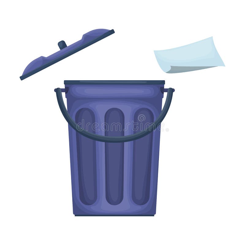 Trashcan Vector Icon.Cartoon Vector Icon Isolated on White Background ... Trashcan Vector Icon.Cartoon Vector Icon Isolated on White Background ...