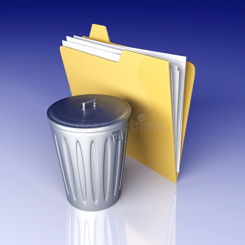 Trashed document stock illustration. Illustration of computer - 14744868