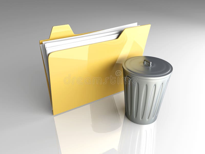 Trashed document stock illustration. Illustration of icon - 15477146