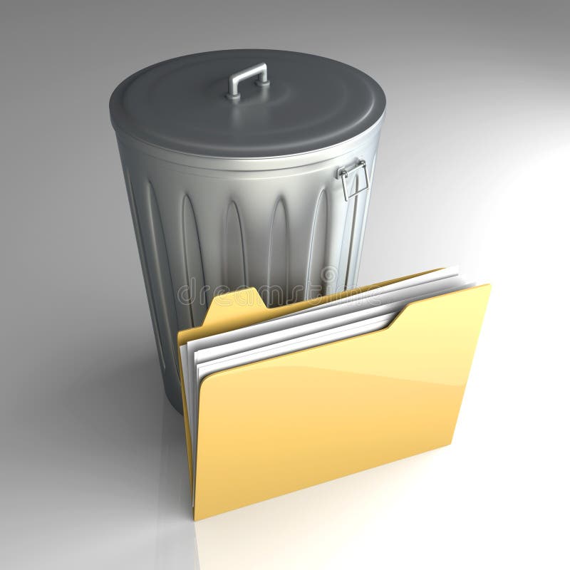 Trashed document stock illustration. Illustration of digital - 18290764