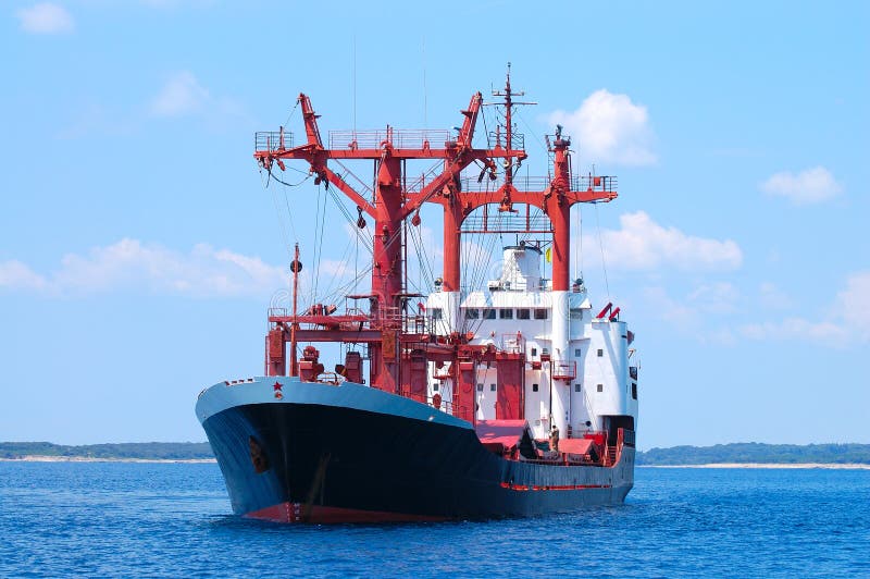 Trasnportation ship stock image. Image of ship, coast - 6250933