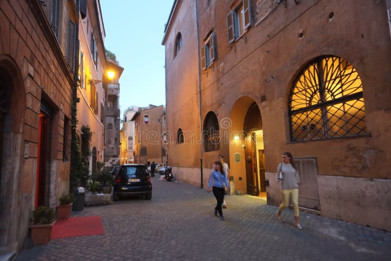 Trastevere in Rome editorial photography. Image of typical - 51039367