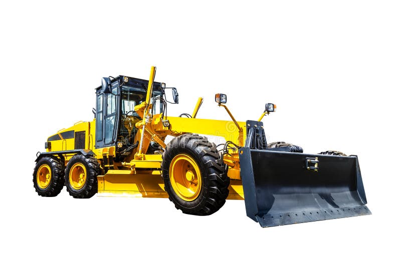 O Trator Em Um Fundo Branco Imagem de Stock - Imagem de equipamento ...