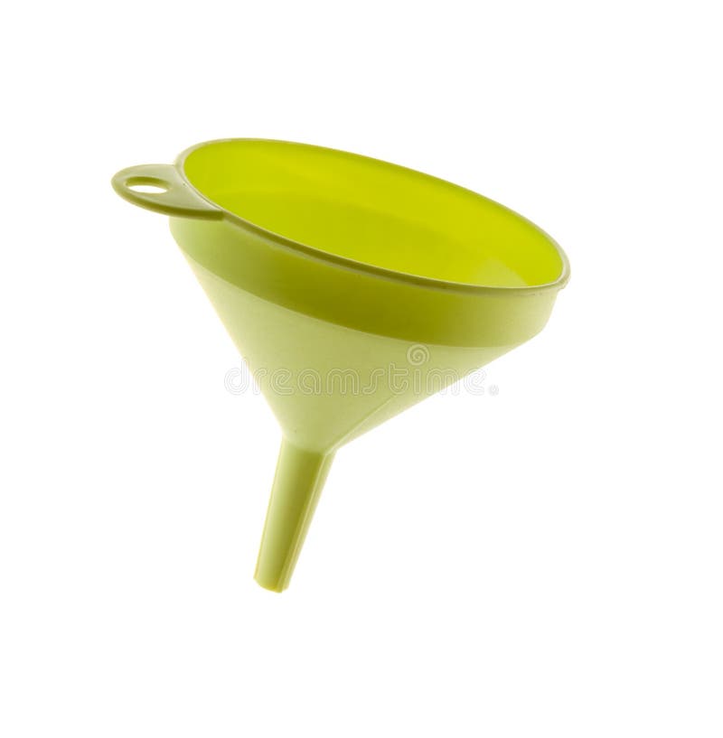 En plast- tratt arkivfoto. Bild av laboratorium, kemi - 81422304