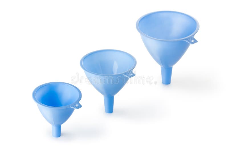 En plast- tratt arkivfoto. Bild av laboratorium, kemi - 81422304